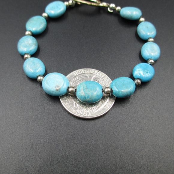 Jewelry | Vintage 7 Inch Semi Precious Blue Stones Bracelet | Poshmark
